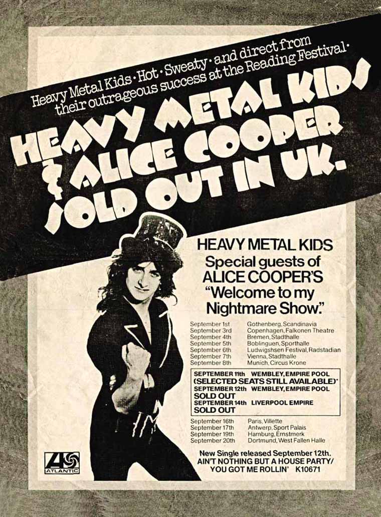 The official website of the band HEAVY METAL KIDS